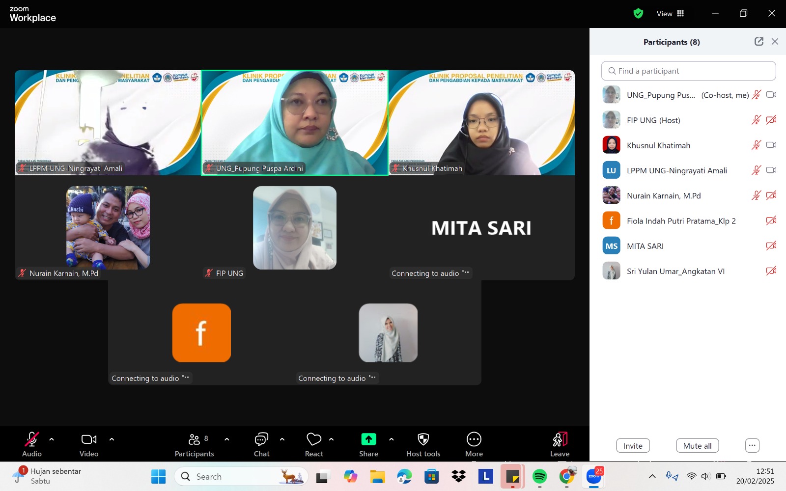 Kegiatan klinik proposal penelitian dan pengabdian FIP sukses digelar - FIP UNG